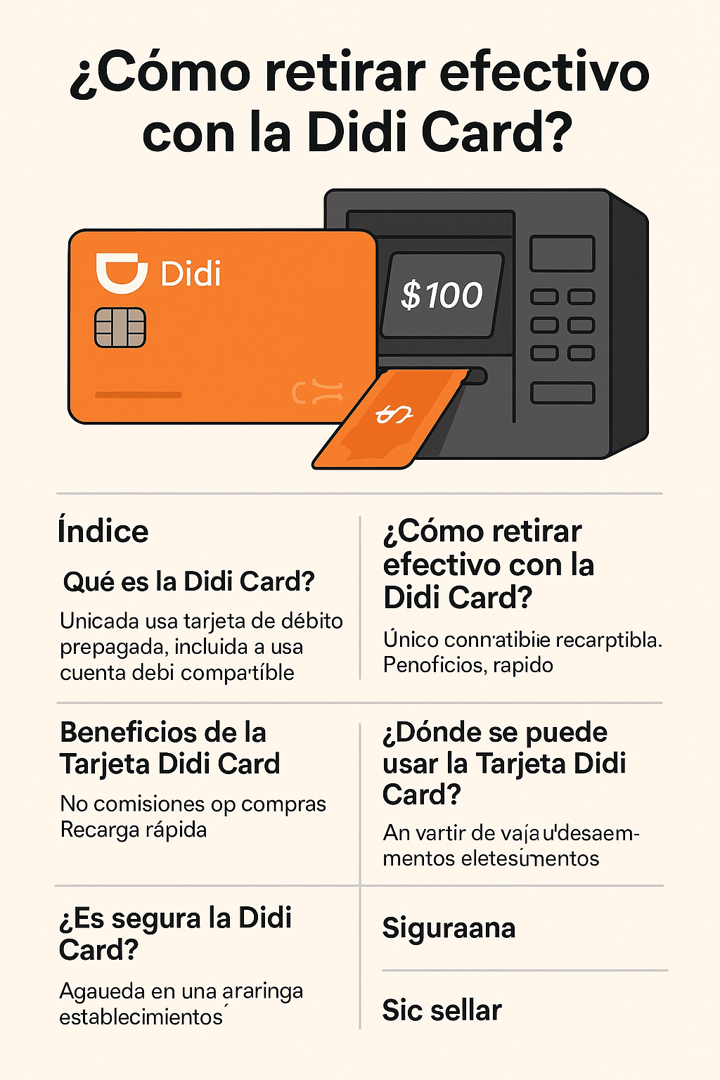 ¿Cómo retirar efectivo con la Didi Card? Guía completa y beneficios 2025